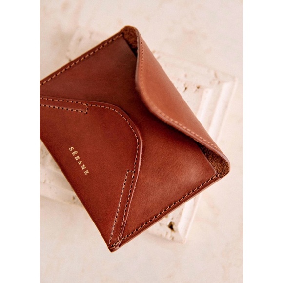 Sezane | Bags | Brand New Sezane Olivia Card Holder In Natural Heritage ...